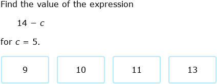 IXL - Evaluate variable expressions (Grade 4 maths practice)