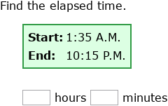 IXL - Elapsed time (Grade 6 maths practice)