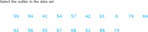 IXL - Identify an outlier (Grade 12 maths practice)