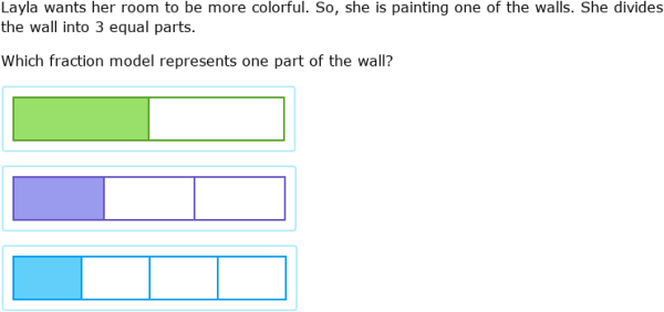 IXL - Unit fractions: modelling word problems (Grade 3 maths practice)