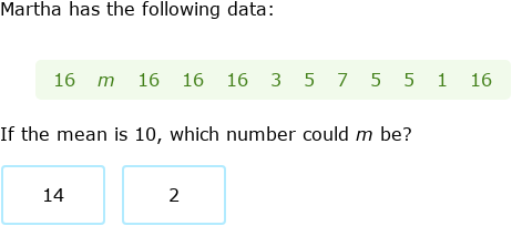 IXL - Mean, median, mode and range: find the missing number (Grade 6 ...