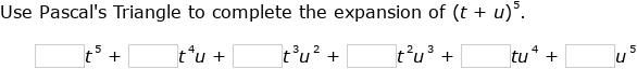 IXL - Pascal's triangle and the Binomial Theorem (Grade 12 maths practice)