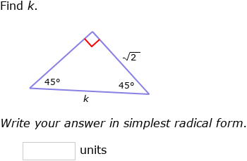 IXL - Special right triangles (Grade 11 maths practice)