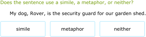IXL - Identify similes and metaphors (Grade 5 English practice)