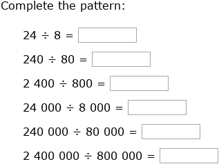 IXL - Division patterns with zeroes (Grade 6 maths practice)