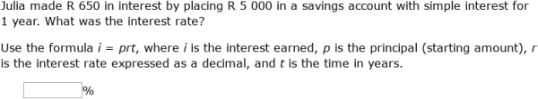IXL - Simple interest (Grade 10 maths practice)