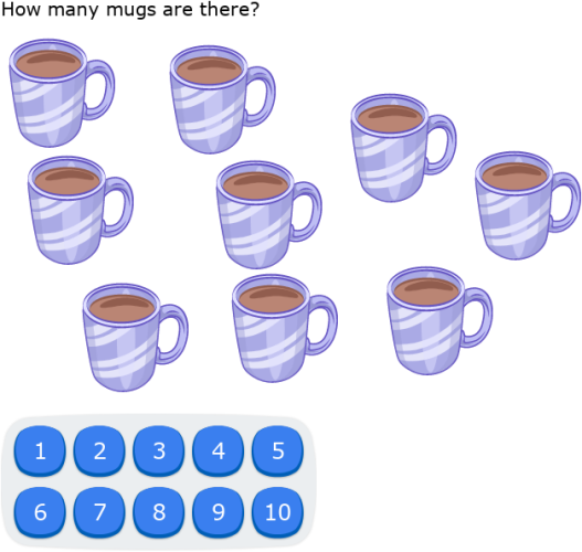 IXL - Count objects - up to 10 (Preschool maths practice)