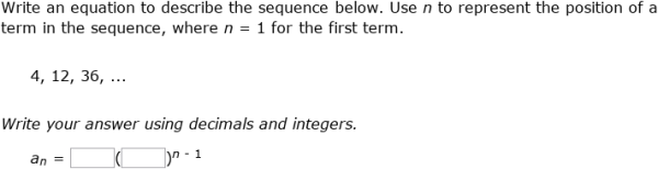 IXL - Write variable expressions for geometric sequences (Grade 10 maths practice)