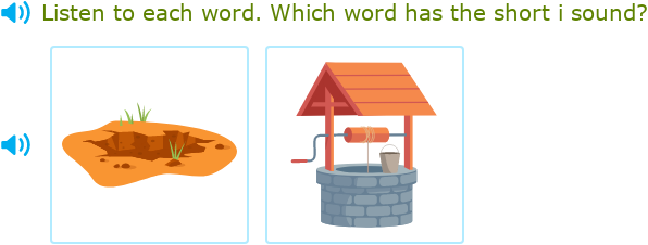 IXL - Find the short i word (Preschool English practice)