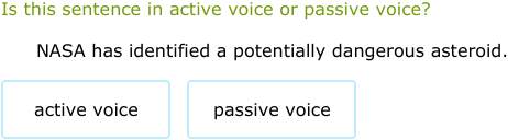 IXL - Identify active and passive voice (Grade 9 English practice)