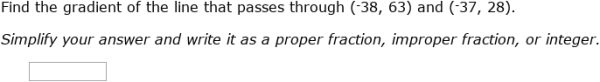 IXL - Find the gradient from two points (Grade 9 maths practice)