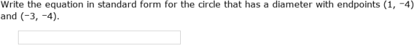 IXL - Write equations of circles in standard form (Grade 12 maths practice)