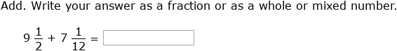IXL - Add and subtract mixed numbers (Grade 7 maths practice)