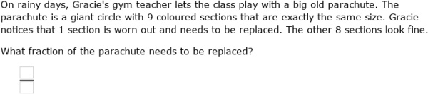 IXL - Understanding fractions: word problems (Grade 6 maths practice)