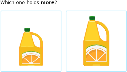 IXL - Holds more or less (Grade 2 maths practice)