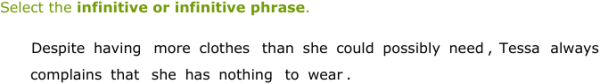 IXL - Identify infinitives and infinitive phrases (Grade 12 English ...
