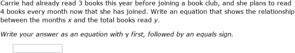 IXL - Write an equation in y=mx+c form from a word problem (Grade 9 ...