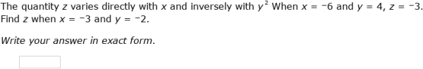 IXL - Solve variation equations (Grade 11 maths practice)
