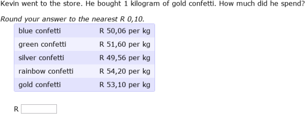 IXL - Word problems with money (Grade 10 maths practice)