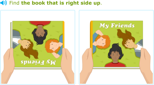 IXL - Identify book parts and features (Reception English practice)