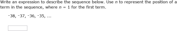 IXL - Write variable expressions for arithmetic sequences (Grade 9 maths practice)