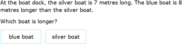 IXL - Metric units of length: word problems (Grade 1 maths practice)
