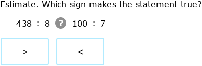 IXL - Estimate quotients (Grade 3 maths practice)