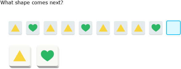 IXL - Find the next shape in a pattern (Grade 2 maths practice)