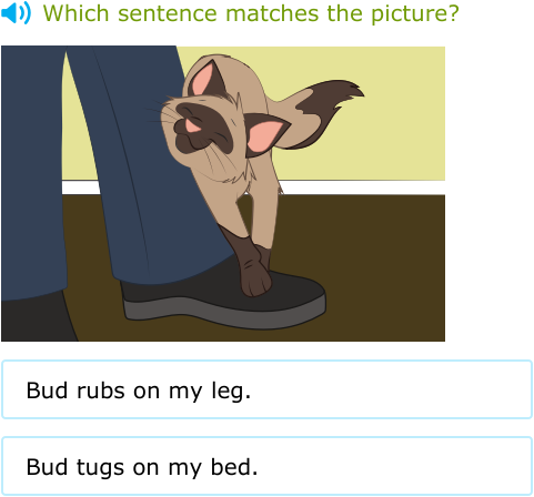 IXL - Choose the short u sentence that matches the picture (Reception ...