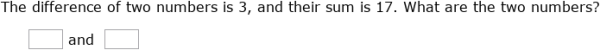 IXL - Find two numbers based on sum and difference (Grade 3 maths practice)