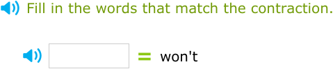 IXL - Form contractions with 'not' (Grade 1 English practice)