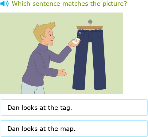 IXL - Choose the short a sentence that matches the picture (Grade 1 ...