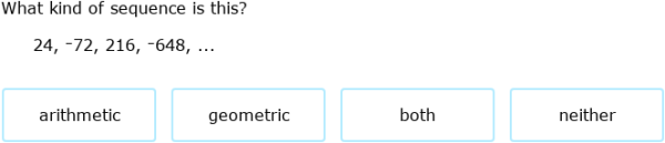 IXL - Classify formulas and sequences (Grade 11 maths practice)