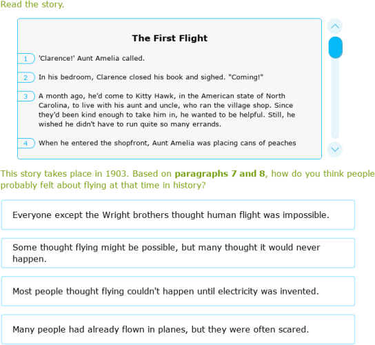 IXL - Read historical fiction (Grade 5 English practice)